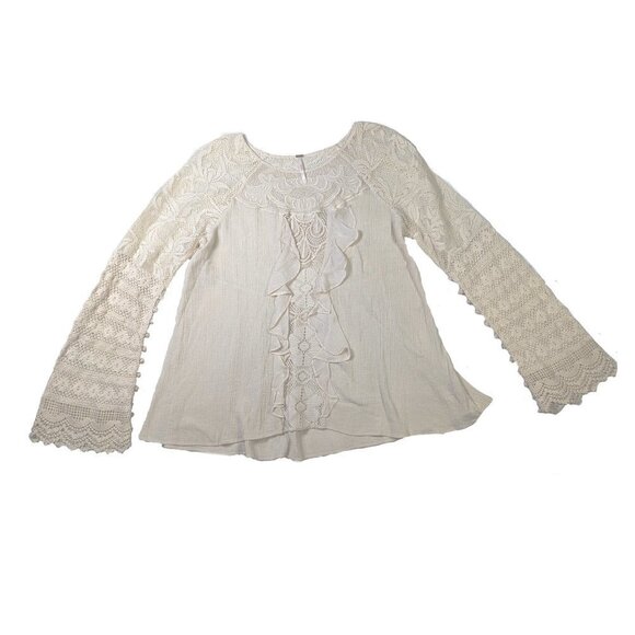 Free People | Tops | Free People Lace And Crochet Top | Poshmark